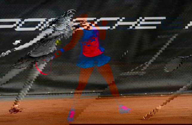 GERMANY: Caroline Werner of Germany in action against Mona Barthel of ...