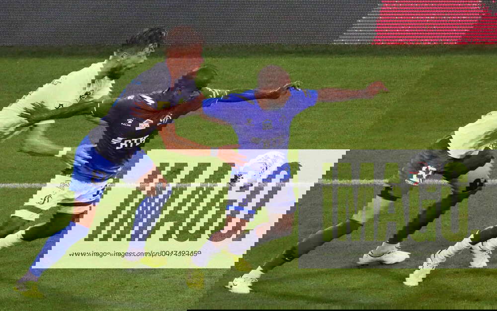 SOCHI, RUSSIA - JULY 1, 2020: FC Sochi s Ivan Novoseltsev (L) and FC ...