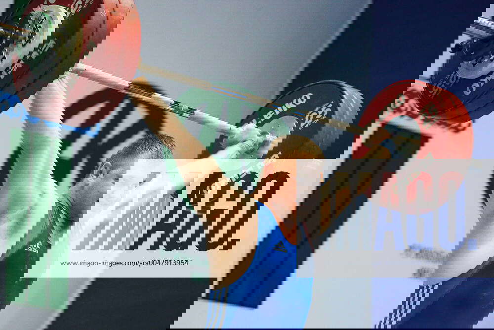 GROZNY, RUSSIA - AUGUST 22, 2020: Weight lifter Anton Tabachnikov ...