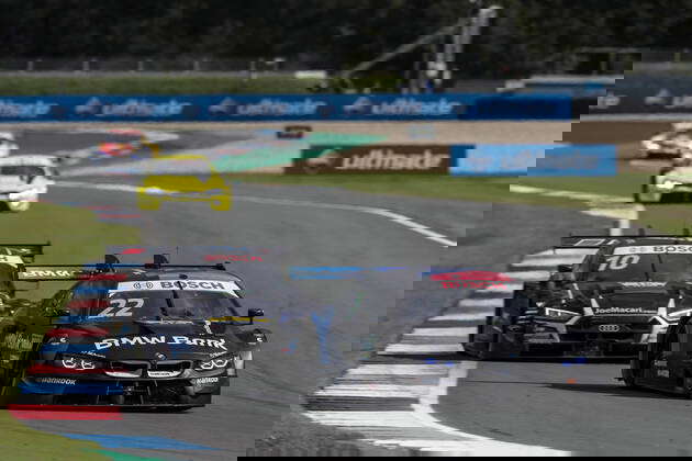 22 Lucas Auer AUT, BMW Team RMR, BMW M4 DTM, 10 Harrison Newey GBR, WRT Team Audi Sport, Audi RS