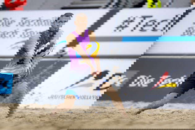 Eric Stadie purple Becker Schröder vs. Ehlers Stadie, Beachvolleyball ...