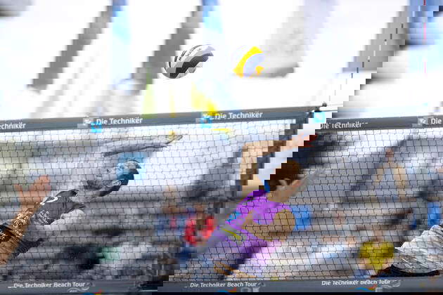 Eric Stadie purple Becker Schröder vs. Ehlers Stadie, Beachvolleyball ...