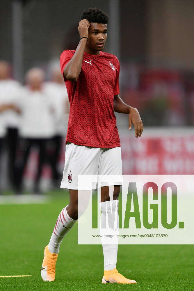 200905 Emil Roback of Milan ahead of a friendly match between Milan and ...