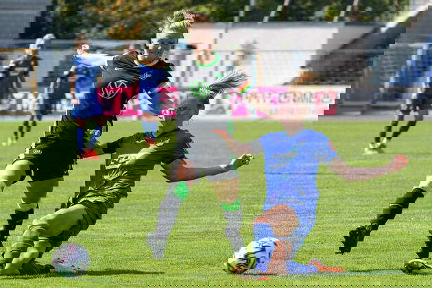 Vl Alexandra Popp (Alex Popp, Wolfsburg, 11),Caroline Graham Hansen ...