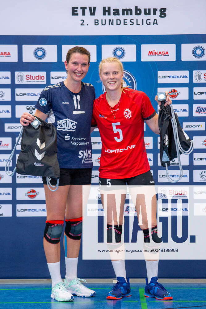 MVP Silver Anne Krohn VC, left and MVP Gold Anna Behlen ETV, right GER ...