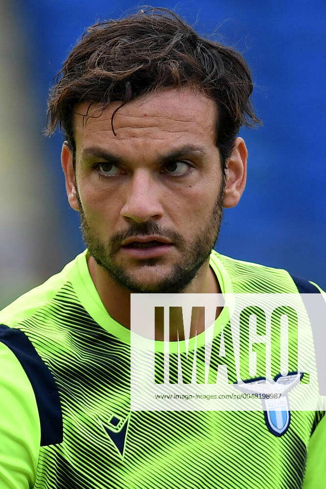 Marco Parolo of SS Lazio warms up during the friendly football match ...