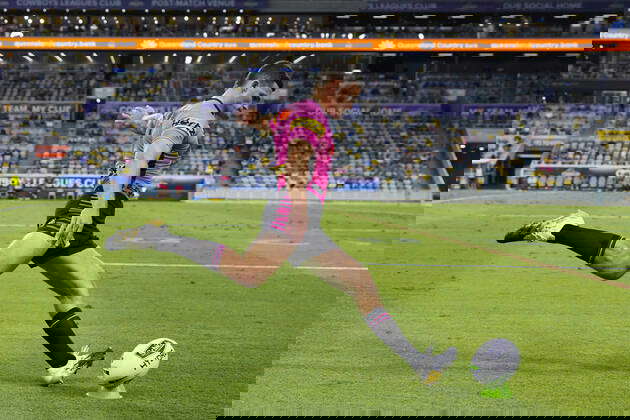 NRL COWBOYS PANTHERS, Nathan Cleary of the Panthers attempts a ...