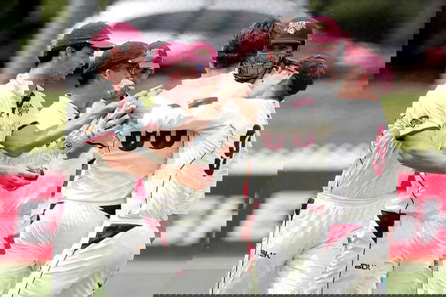 CRICKET SHIELD SA QLD, Brendan Doggett of the Redbacks during Day 2 of ...