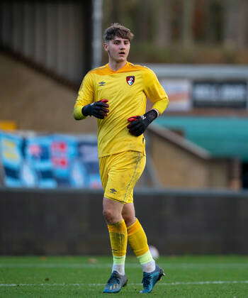 Goalkeeper Cameron Plain of AFC Bournemouth during the 2020 21 Friendly ...