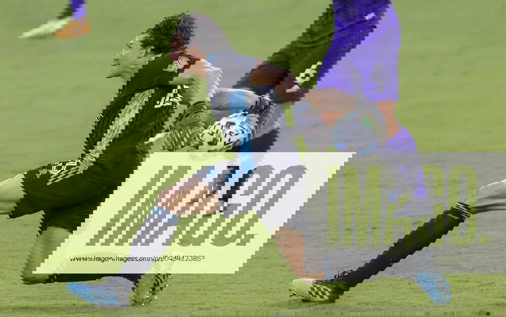 November 29, 2020: Orlando City goalkeeper BRIAN ROWE (23) passes the ...