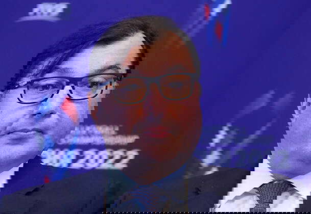 MOSCOW, RUSSIA - : Russian Volleyball Federation President Stanislav Shevchenko attends a