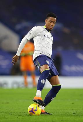 Eric Konsa of Aston Villa during the Premier League match at Villa Park ...