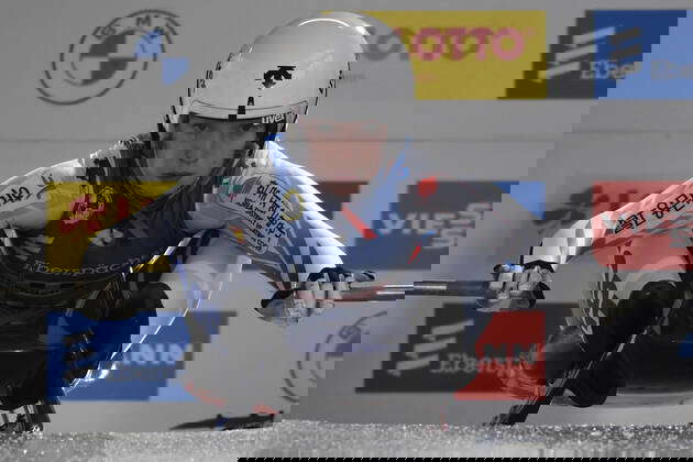 Luge Frisch, Aileen Christina KOR in the womens single at the FIL ...