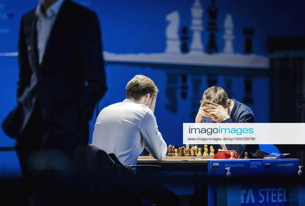 WIJK AAN ZEE Chess grandmaster Andrey Esipenko in the first round of ...