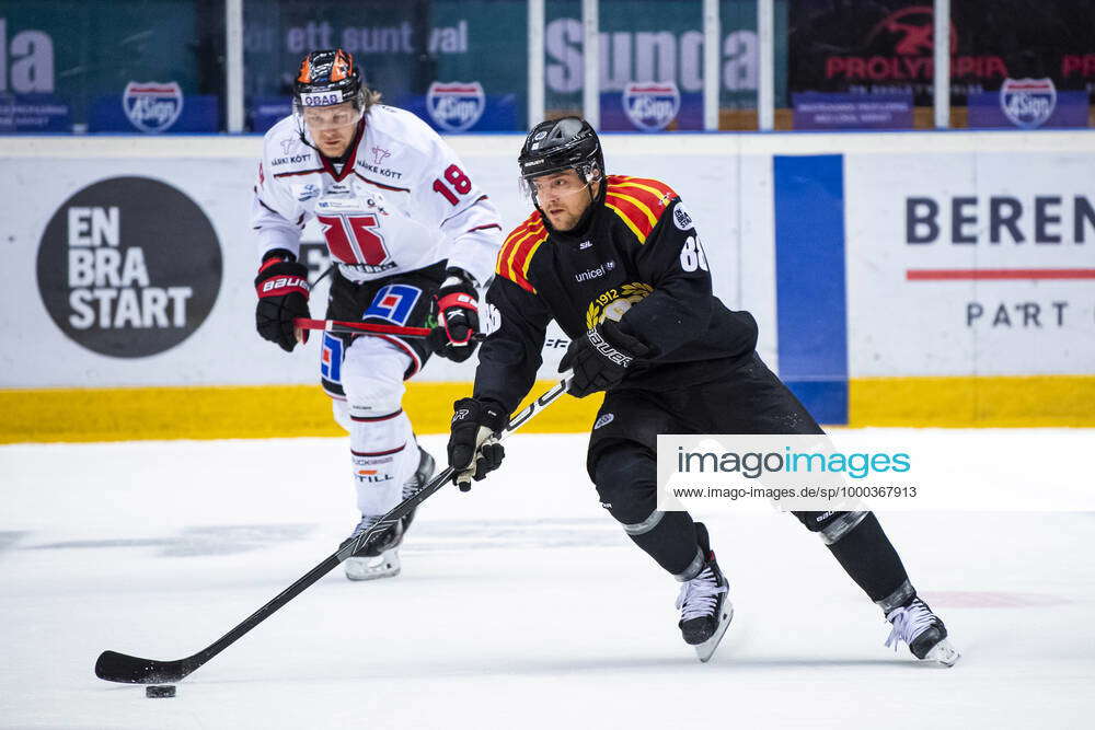 210119 Brynäs Jadeon Descheneau during the ice hockey match in the SHL ...