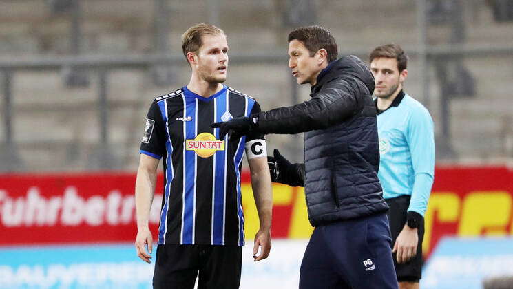 Halle, 20 01 2021, Football, Erdgas Sportpark, 3 Liga, Catch-up game ...