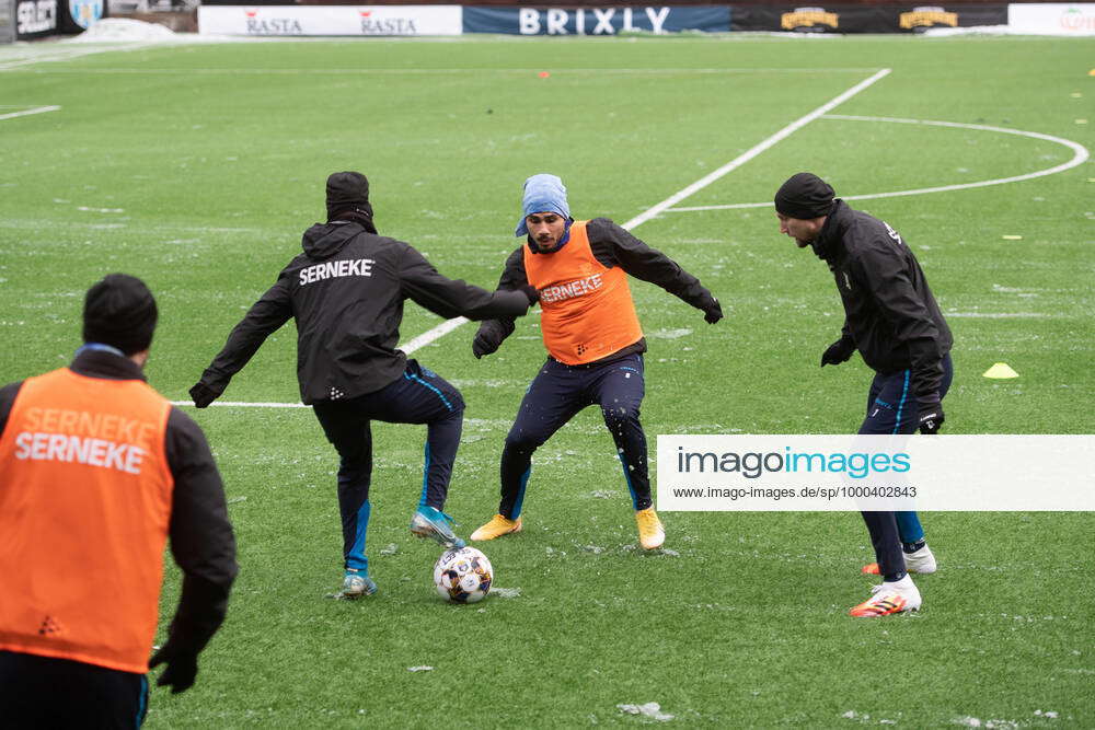 210122 Hosam Aiesh during a training session with IFK Gothenburg on 22 ...