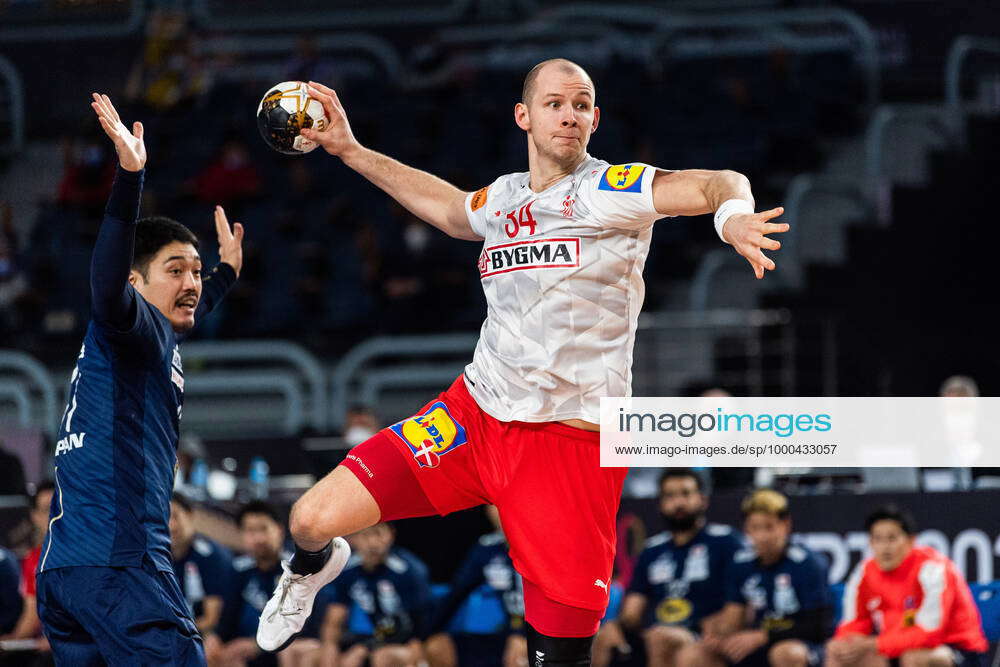 210123 Simon Jensen of Denmark during the 2021 IHF World Handball ...