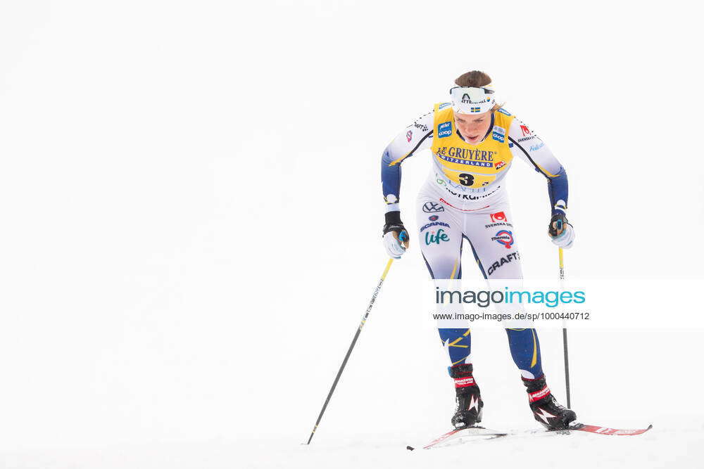 210124 Lovisa Modig of Sweden competes in the Women s Relay 4x5.0 km ...