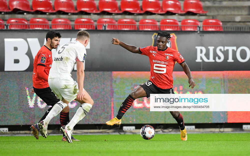 18 JEREMY DOKU (REN) FOOTBALL : Rennes vs Lille - Ligue 1 Uber Eats ...