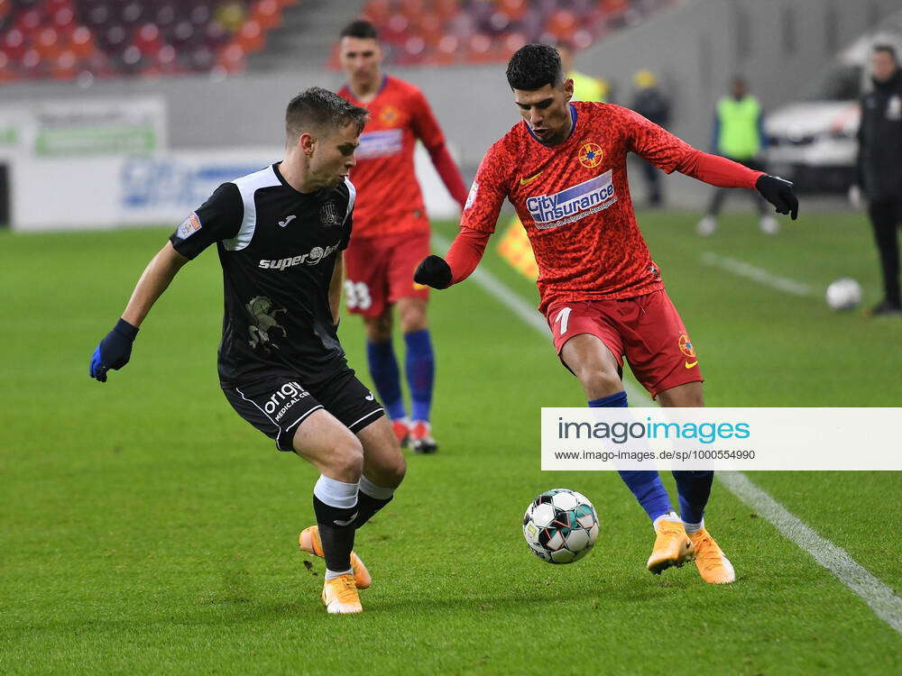 Phillipe Razvan Onea and Florinel Teodor Coman in the football match ...