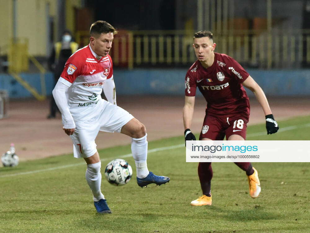 Ionut Petrisor Petrescu and Valentin Ionut Costache in the football ...