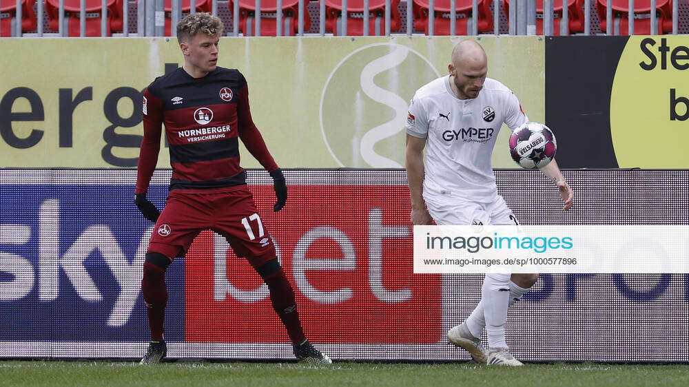 f li Robin Hack 1 FC Nuernberg and Gerrit Nauber SV Sandhausen , 31 01 ...