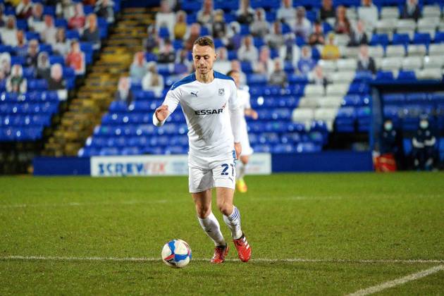 Tranmere Rovers v Peterborough United EFL Trophy 02 02 2021. Prenton ...