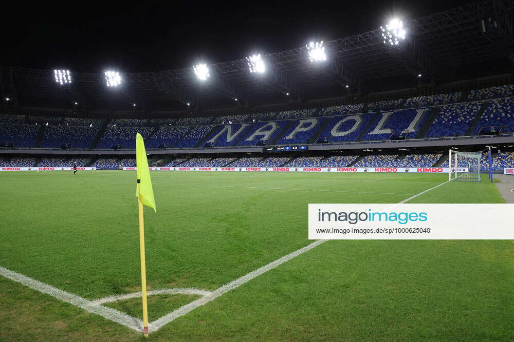 Overview of the stands with the writing of the NAPOLI team performed ...