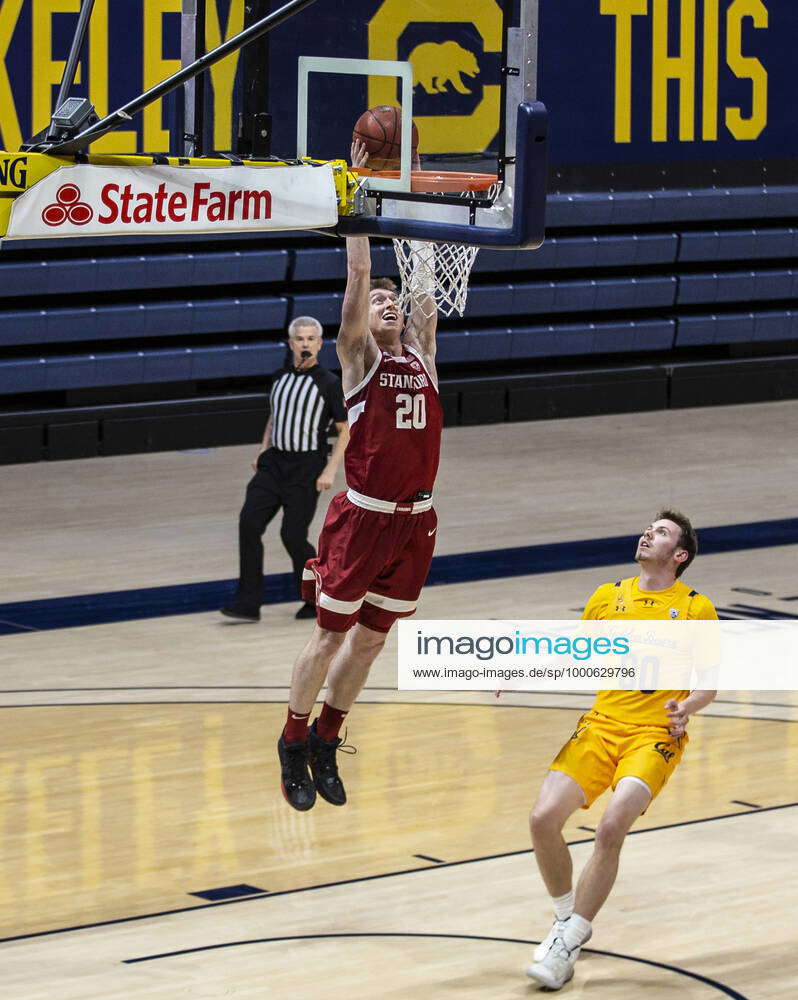February 04 2021 Berkeley, CA U.S.A. Stanford Cardinal guard Noah Taitz ...