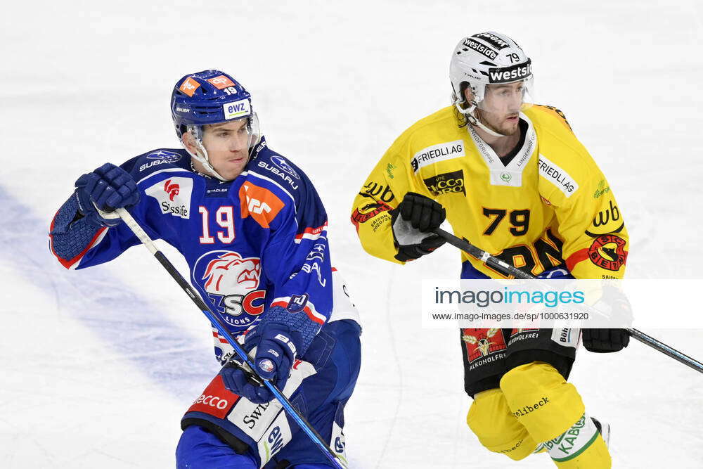 Reto Schäppi, ZSC, re Thierry Bader, SCB, ZSC Lions SC Bern, National ...