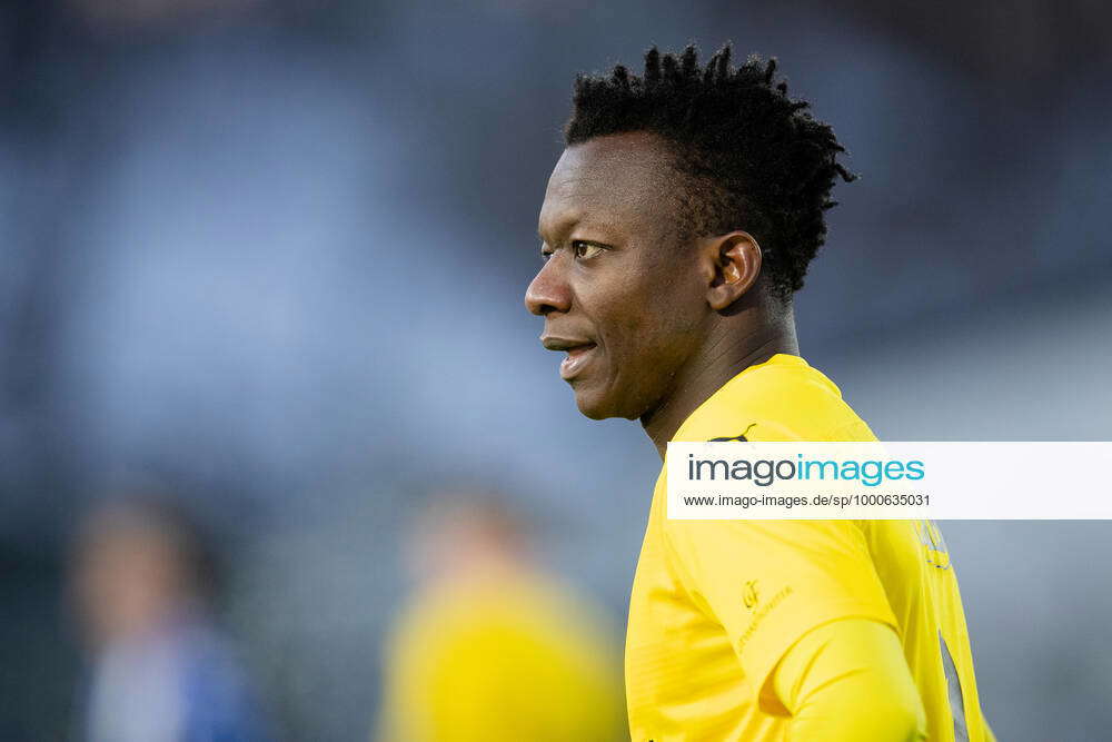 210205 Halmstads Thomas Boakye during the football match in the ...