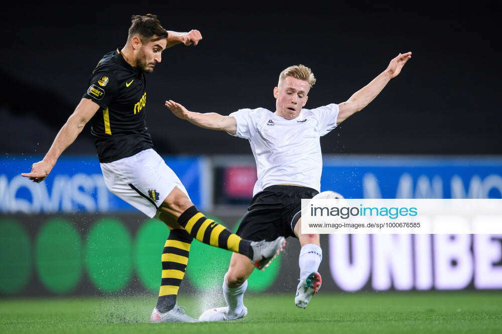 210207 AIK s Sotirios Papagiannopoulos and Örebros David Seger during ...
