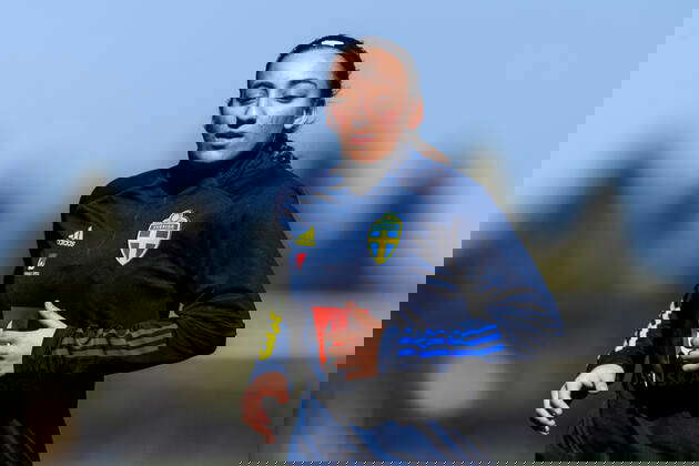 Rusul Rosa Kafaji during a training session with the Swedish women s ...