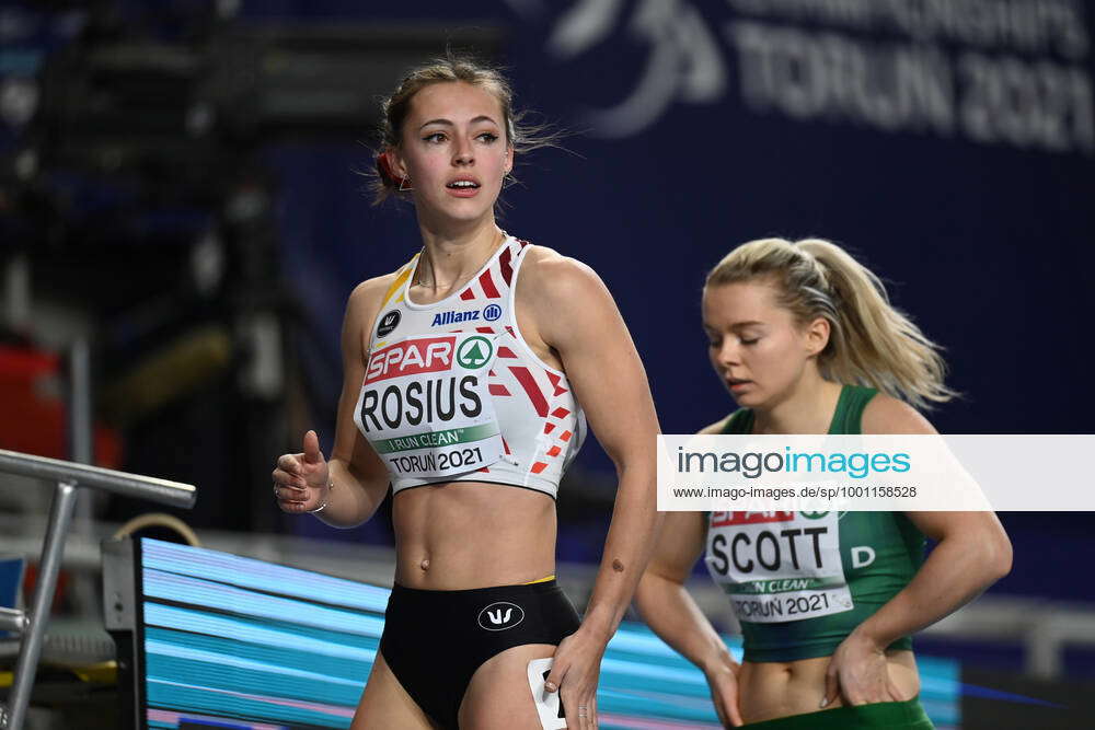 Belgian Rani Rosius pictured after the first round of the women 60m ...