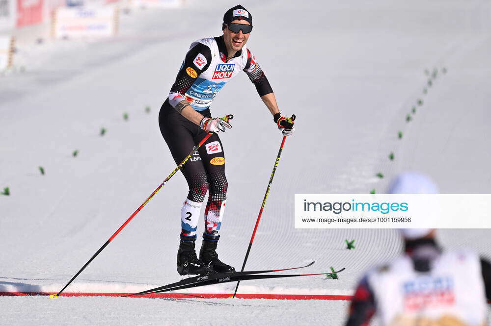 Lukas GREIDERER UT, crosses the finish line, cheers, joy, enthusiasm ...