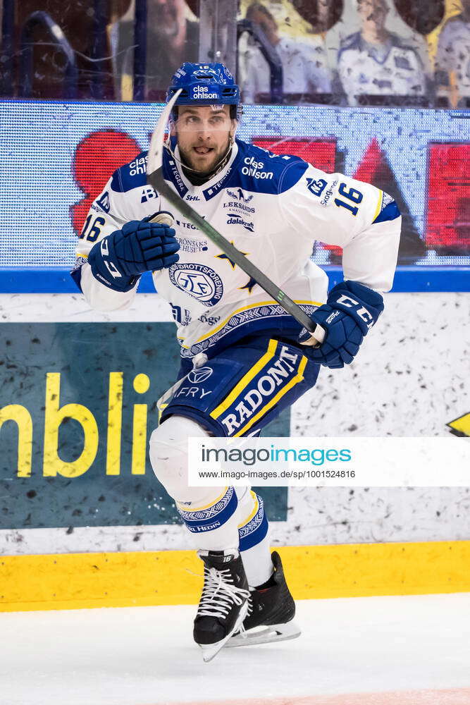 210320 Leksands Daniel Gunnarsson during the ice hockey match in the SHL between Leksand and Lulea