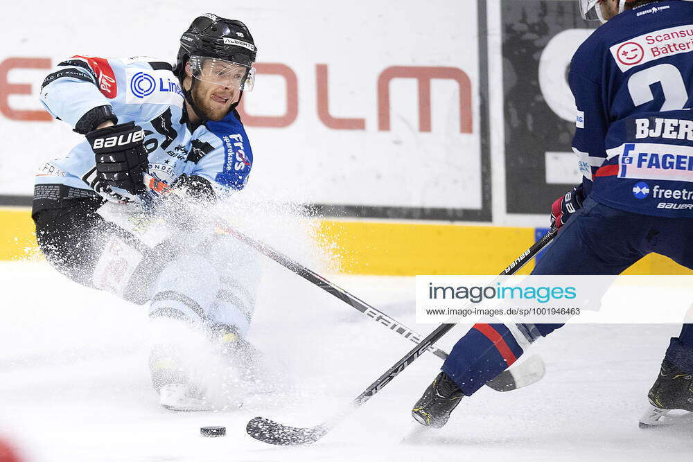 SoenderjyskE s Daniel K Hansen Metalligaen semifinal 3 match between ...