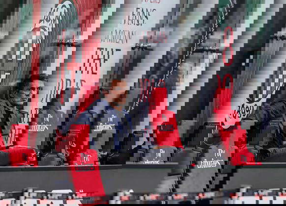 Paolo Maldini Technical Area Director of AC Milan pictured wearing a ...