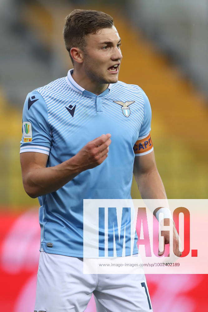 Parma, Italy, 28th April 2021. Nicolo Armini of SS Lazio reacts during ...