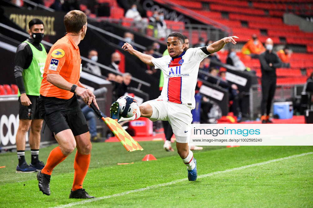 31 COLIN DAGBA (PSG) FOOTBALL : Rennes vs Paris SG - Ligue 1 Uber Eats ...