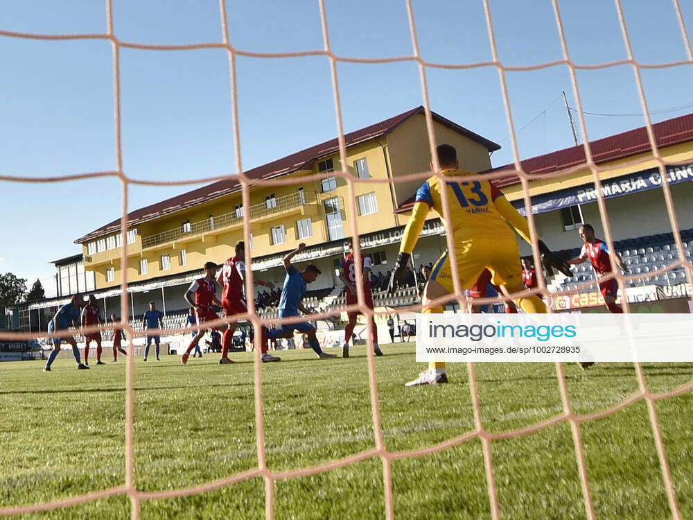 Jovan Markovic scores a goal for Hidajet Hankic next to Alin Ioan ...