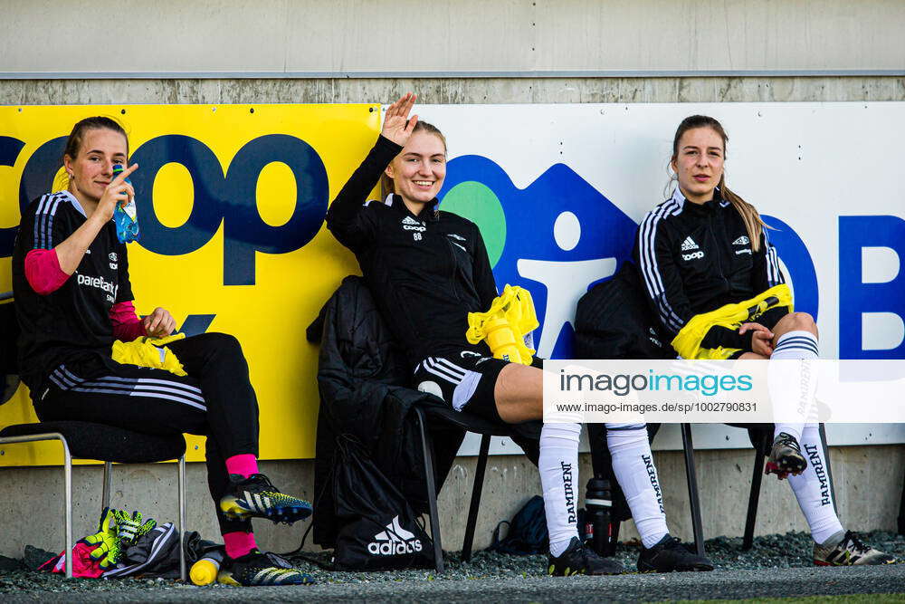 Rugile Maria Rulyte, Emilie Lein and Martyna Sobczyk of Rosenborg ahead ...