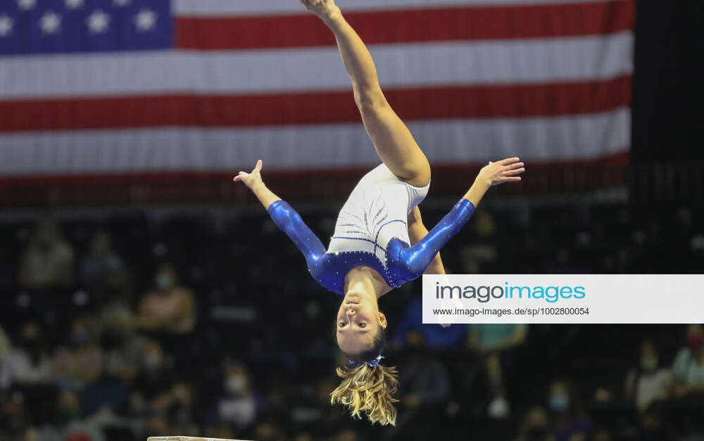May 22 2021 Mya Witte Of Genie S Gymnastics Performs On The Balance