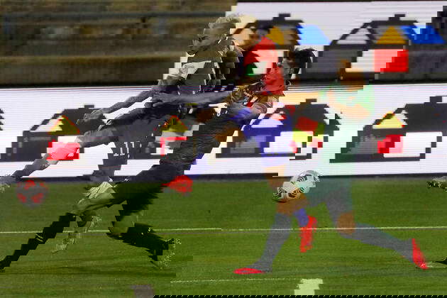 Futbol, Chile vs Bolivia. Fecha 8, Eliminatorias Mundial de Catar 2022. El equipo de Chile es