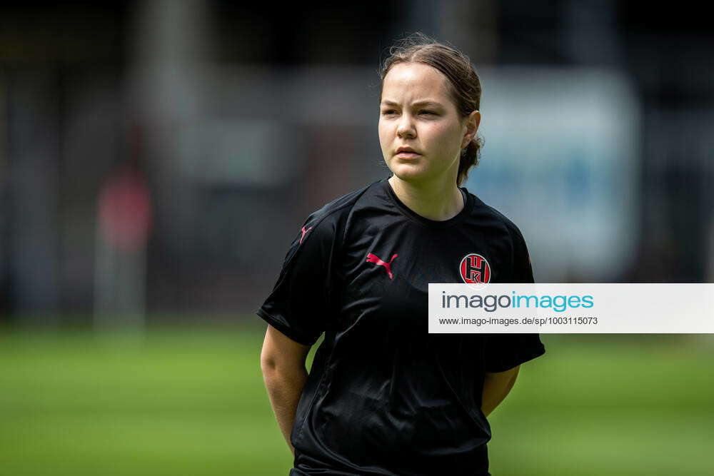 210612 Hittarps Filippa Berg during the football match in division 4 ...