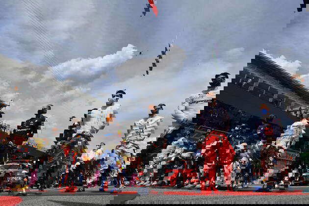 F1 Grand Prix of Styria F1 drivers during national anthem, F1 Grand ...