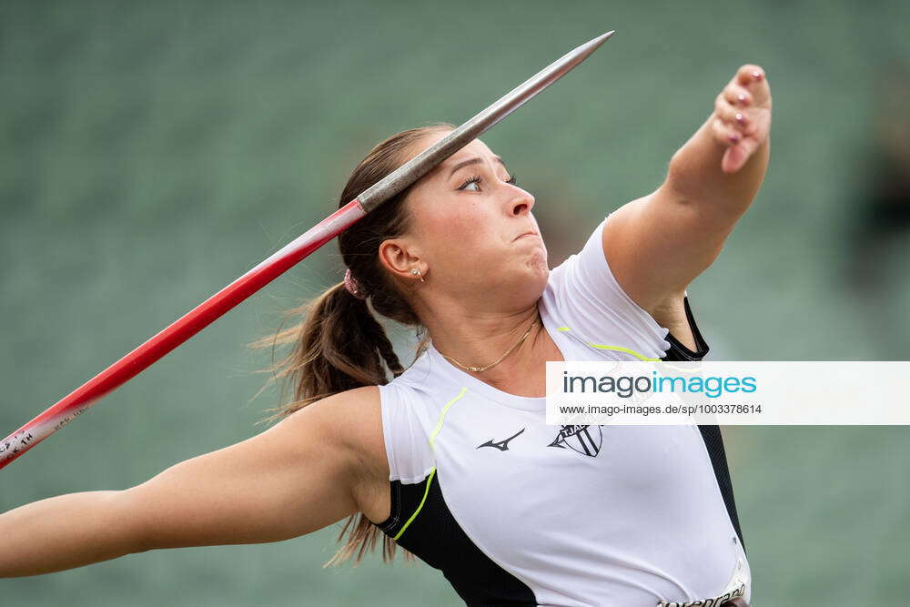 210701 Marie-Therese Obst of Norway competes in women s javelin throw ...