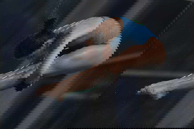 Ingrid Oliveira of Brazil competes in the women 10m platform final ...