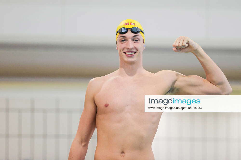 210717 Björn Seeliger of Sweden during a swimming training session ...